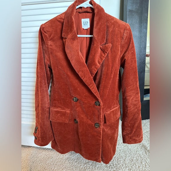 GAP | Jackets & Coats | Gap Rust Colored Courdroy Double Breasted ...